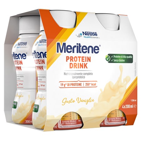 Meritene Protein Drink Vaniglia 4x200ml - Top Farmacia
