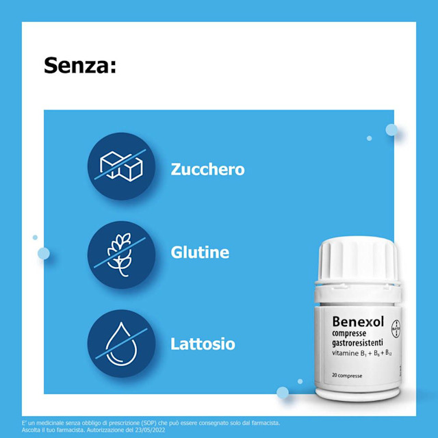 Benexol Trattamento Per Carenza Di Vitamine B A Base Di Vitamina B1 B6 ...
