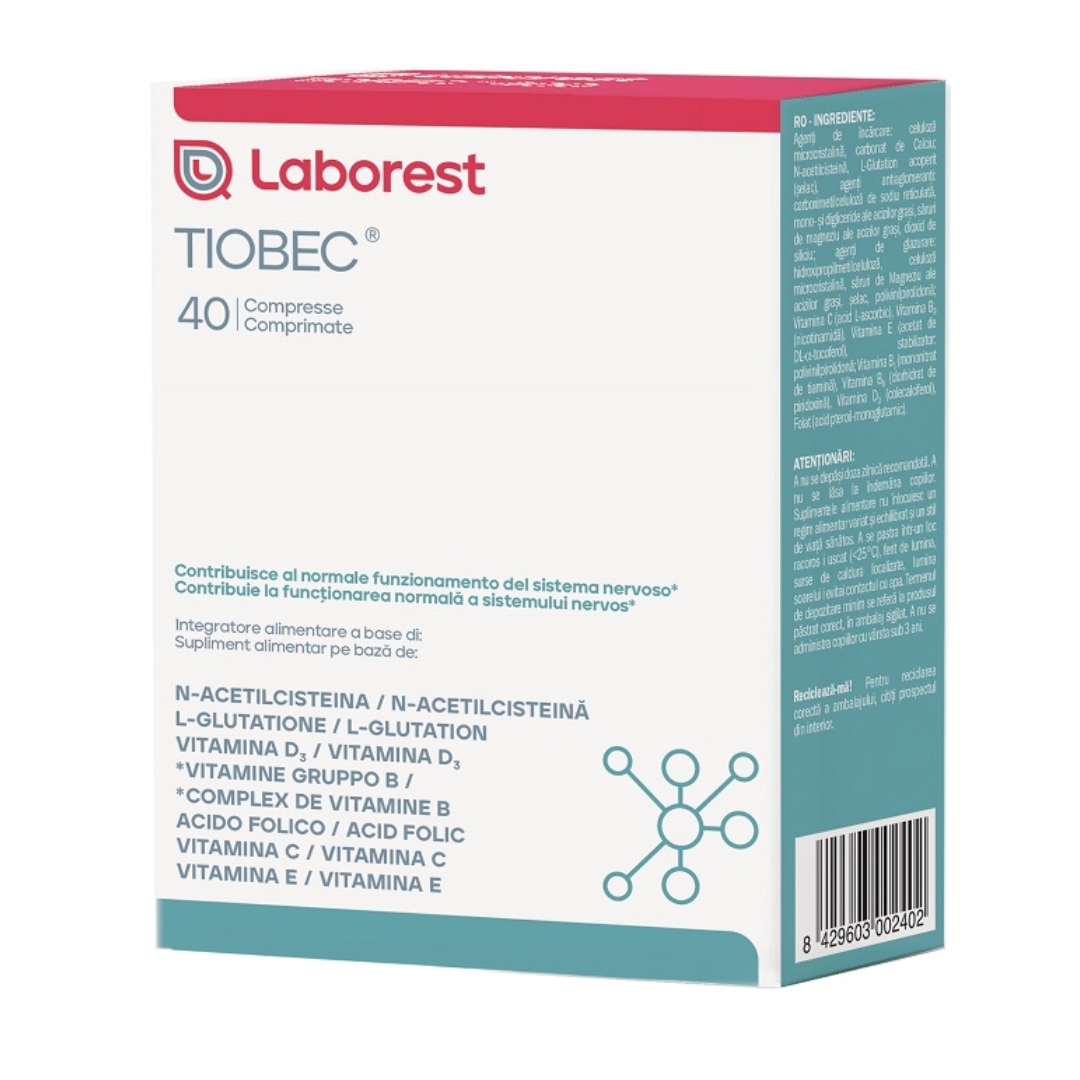 Laborest Tiobec Integratore Per Sistema Nervoso 40 Compresse - Top Farmacia