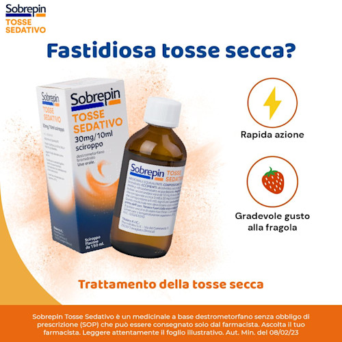 Sobrepin Tosse Sedativo 30mg Sciroppo 150ml - Top Farmacia