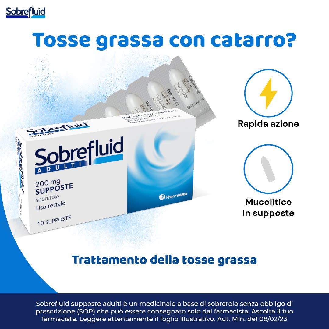 Sobrefluid Adulti 200mg 10 Supposte - Top Farmacia