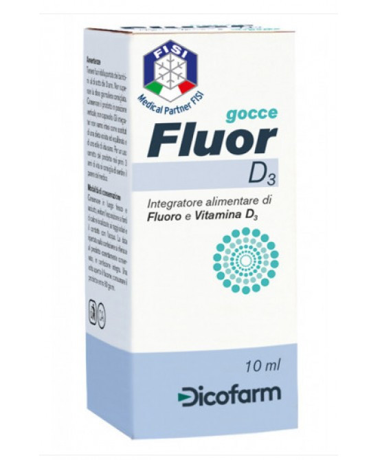 Fluor D3 Gocce Integratore Alimentare 10ml - Top Farmacia