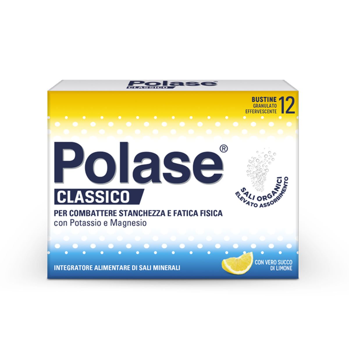 Polase Classico Integratore Stanchezza Limone 12 Bustine - Top Farmacia