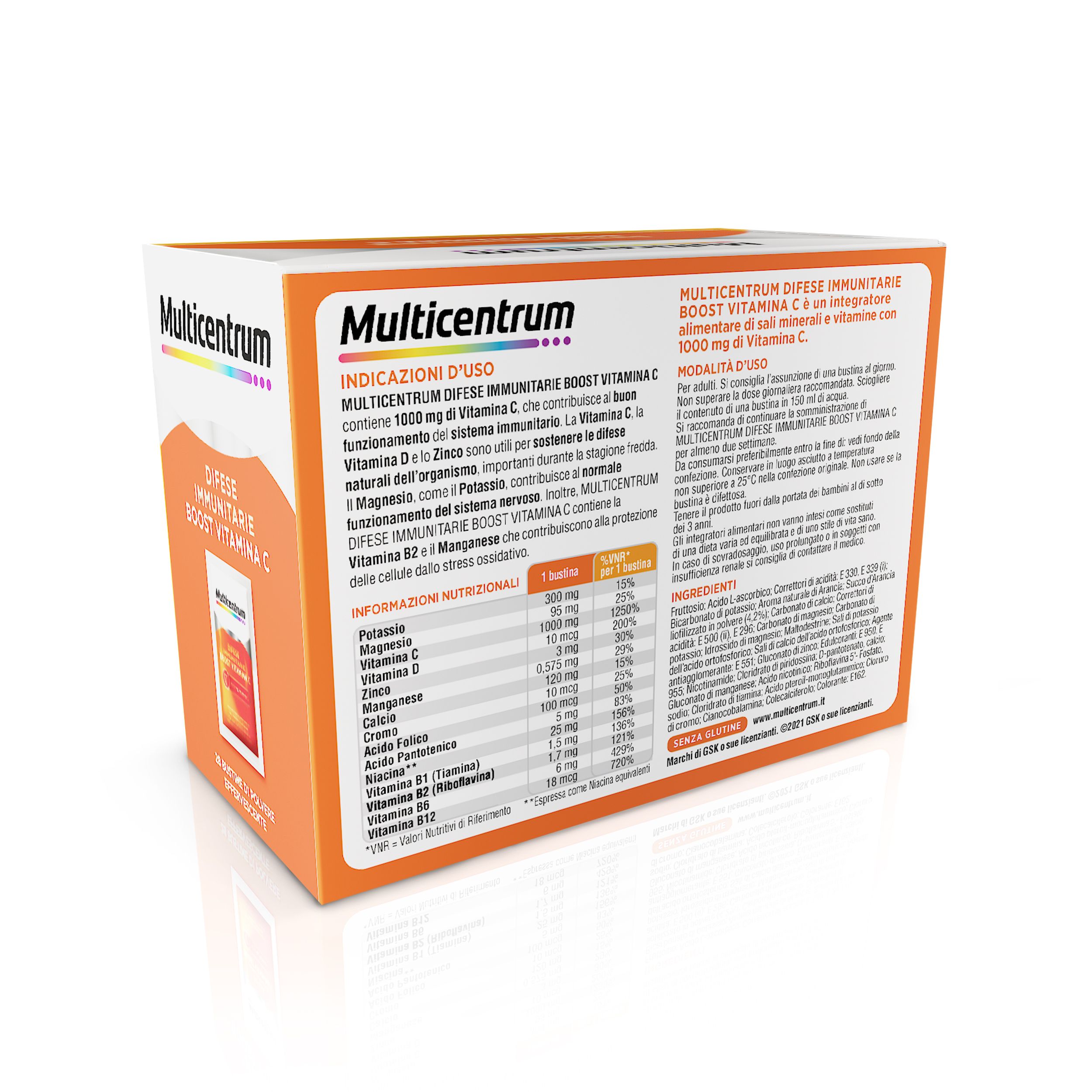 Multicentrum Boost Vitamina C Difese Immunitarie 28 Bustine - Top Farmacia