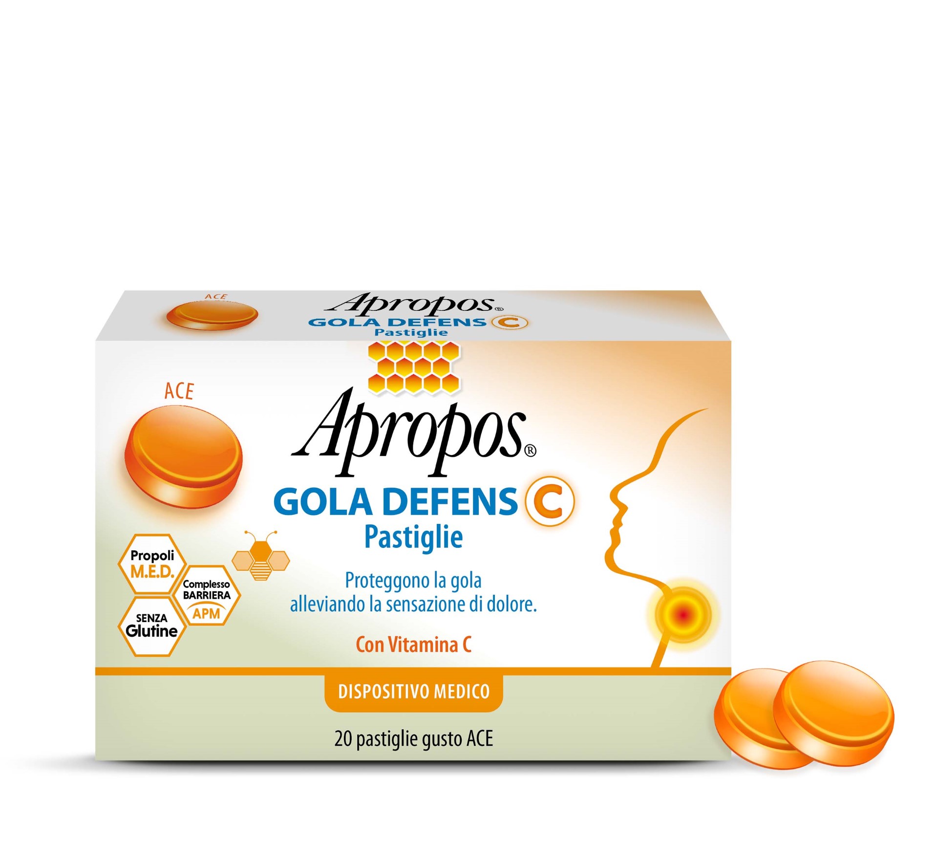 Apropos Gola Defens C Ace 20 Pastiglie - Top Farmacia