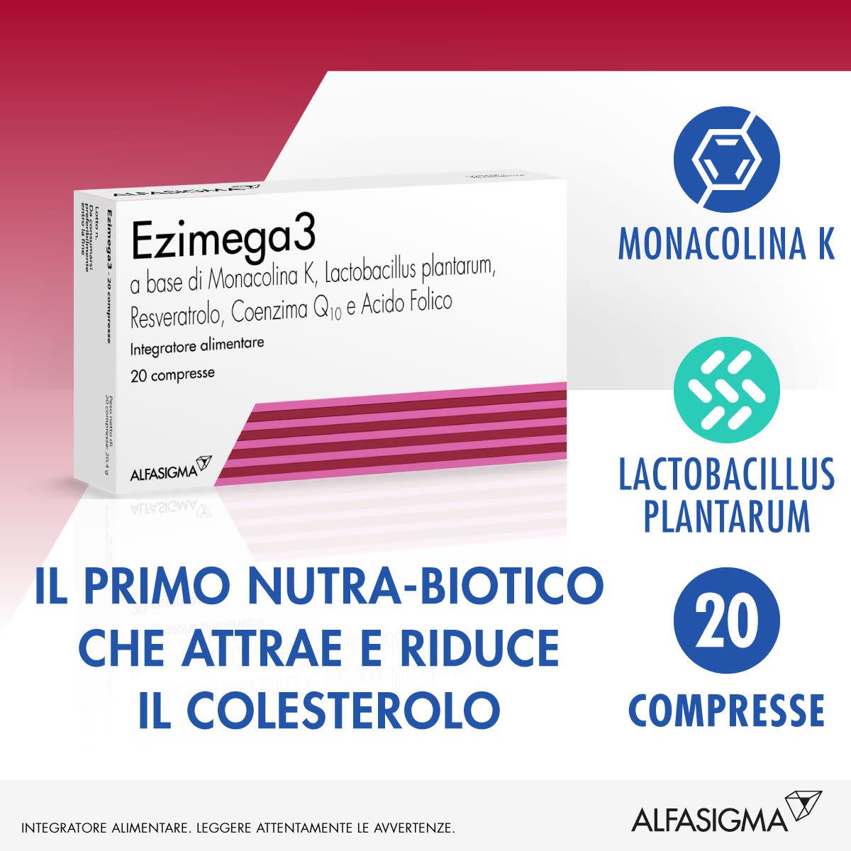 Ezimega 3 Integratore Colesterolo 20 Compresse - Top Farmacia