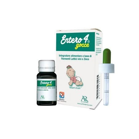 Entero 4 Integratore Alimentare Gocce 8 ml, Fermenti Lattici per Flora ...