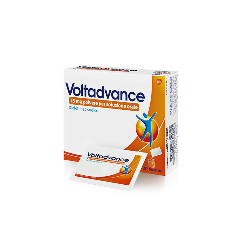 Voltadvance 25mg Analgesico Antinfiammatorio 20 Bustine - Top Farmacia