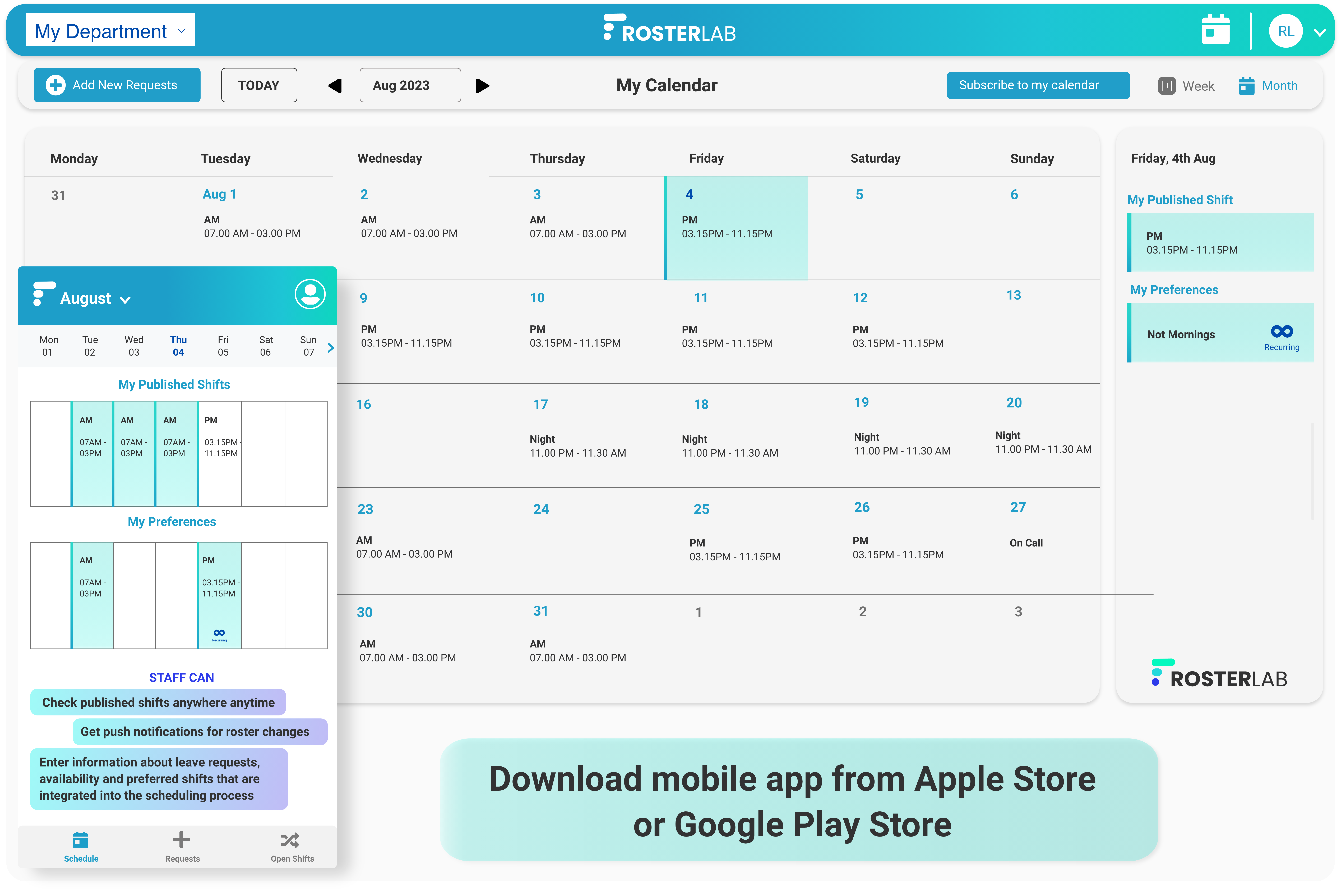 RosterLab - Products
