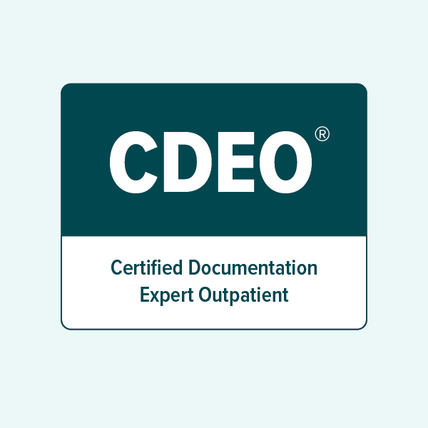 Certified Documentation Expert Outpatient (CDEO®) - Documentation ...