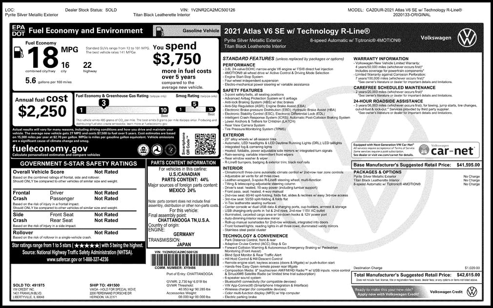 How to Read a Car Monroney Sticker | CARFAX