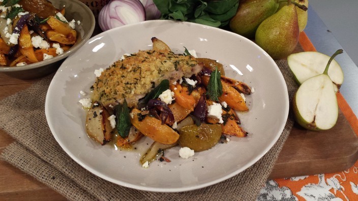 Pork chops and roast pears | Lorraine