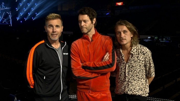Take That celebrate 30 years together backstage at their Greatest Hits ...