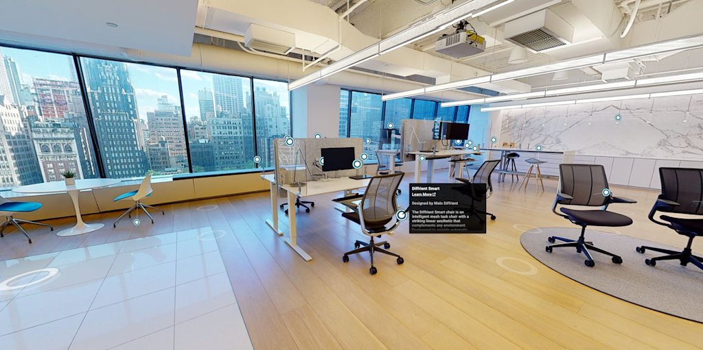 Humanscale gives customers virtual access to its showroom 24/7 | Matterport