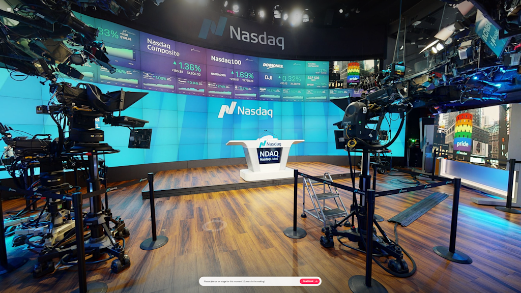Walk Through the Floors of the iconic Nasdaq MarketSite at Times Square ...