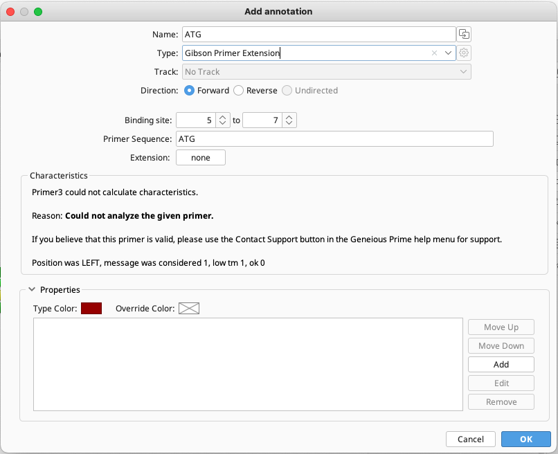 Practice Gibson Assembly - Geneious