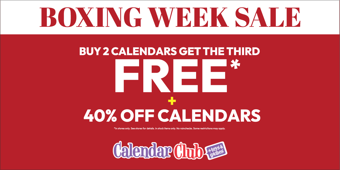 CF Market Mall | Boxing Week Calendar Sale!