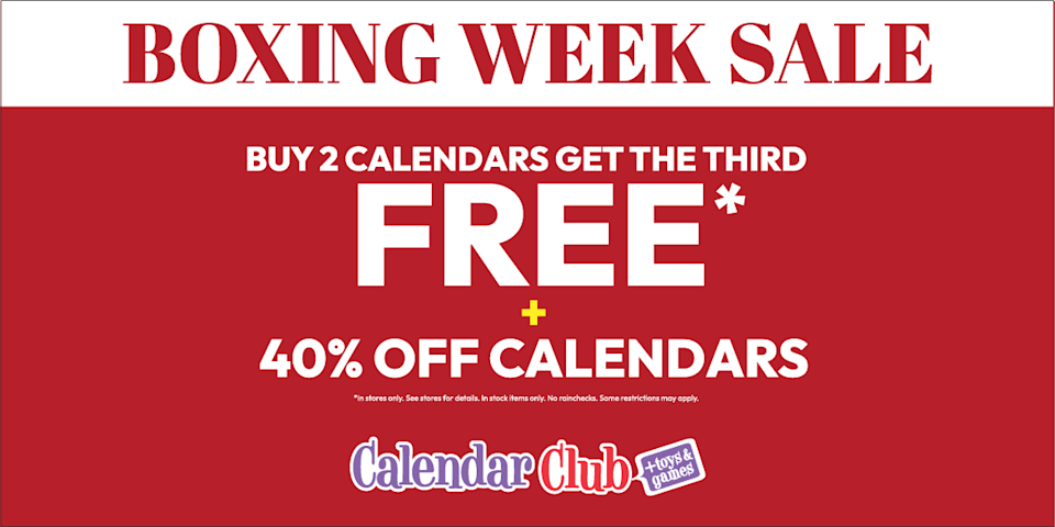 CF Sherway Gardens | Boxing Week Calendar Sale!