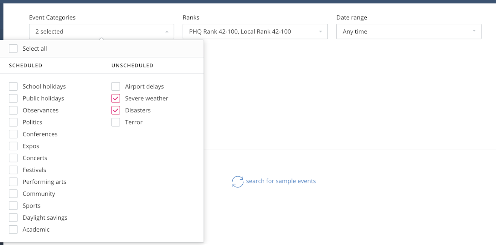 Getting started with PredictHQ Notifications - PredictHQ