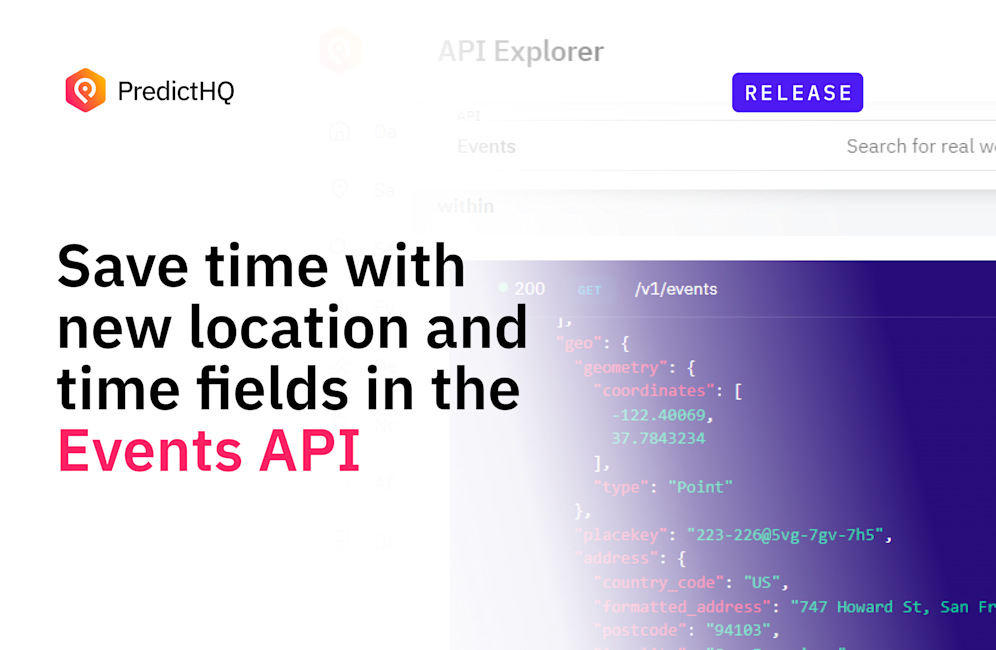 Save time with new location and time fields in the Events API - PredictHQ