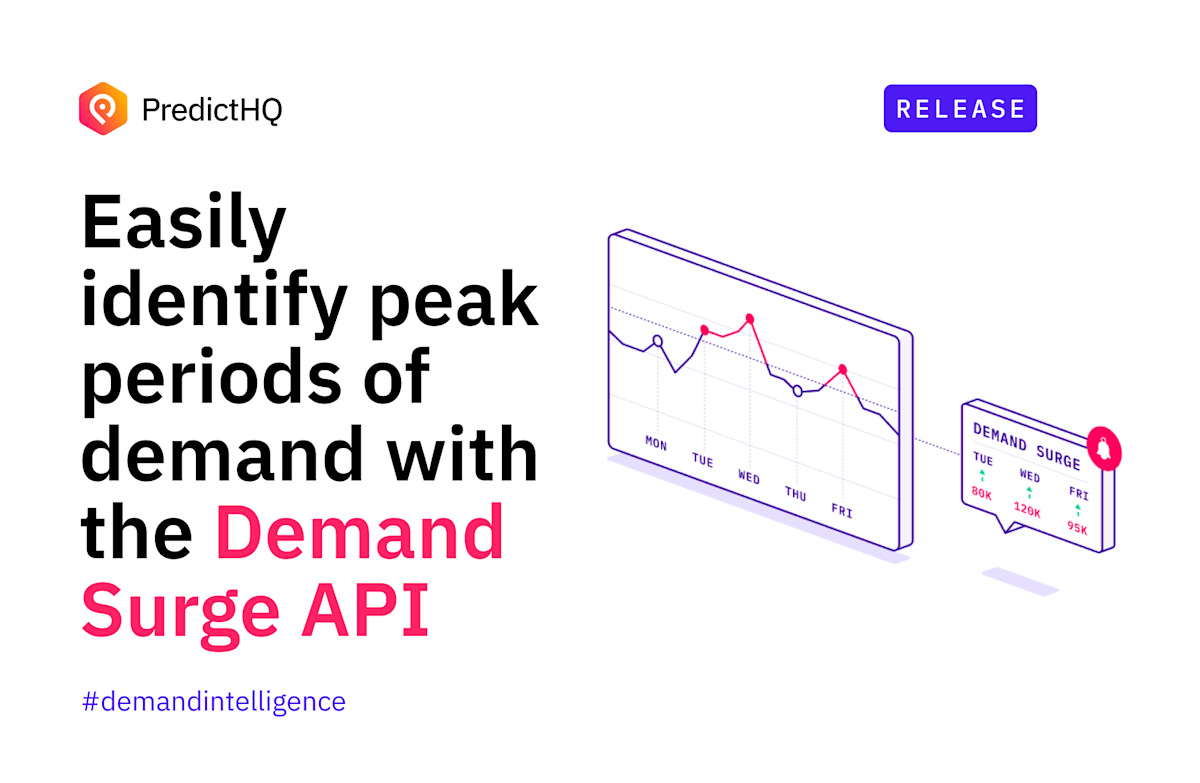 Quickly scan for demand surges within a given 90-day period - PredictHQ