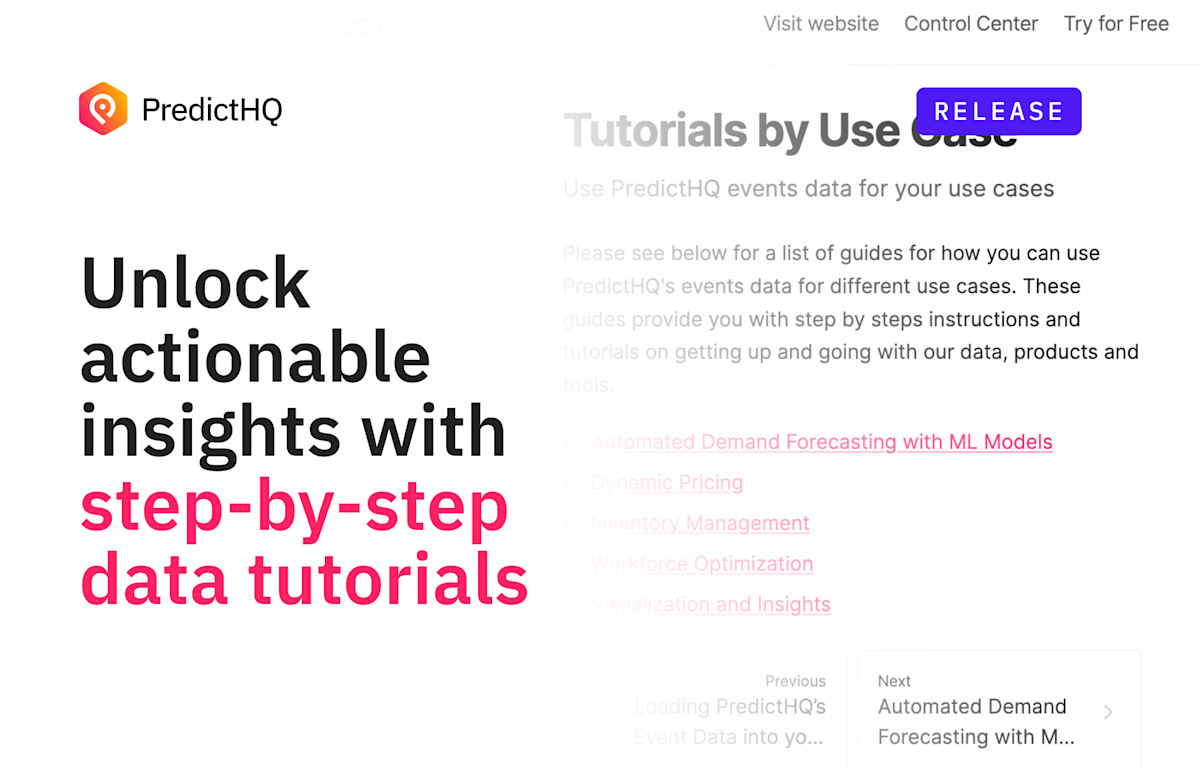 PredictHQ data tutorials by use case - PredictHQ