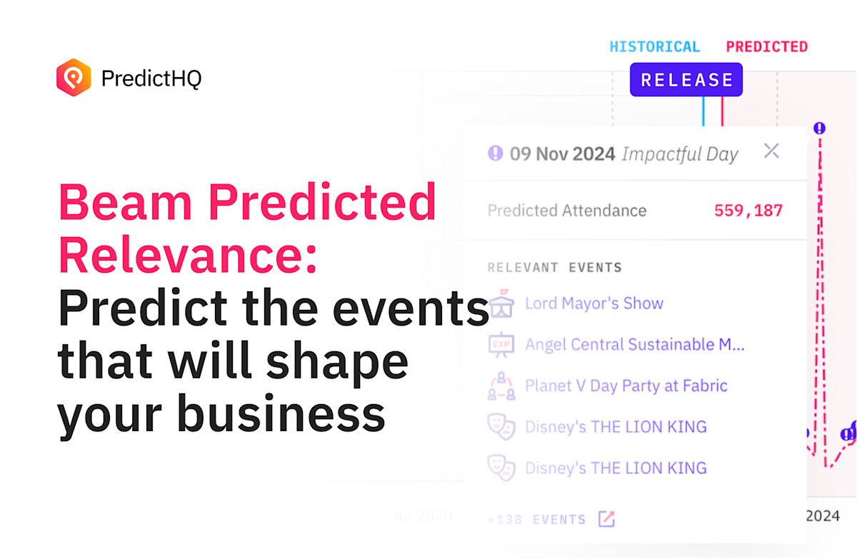 Predict the events that will shape your business with Beam - PredictHQ