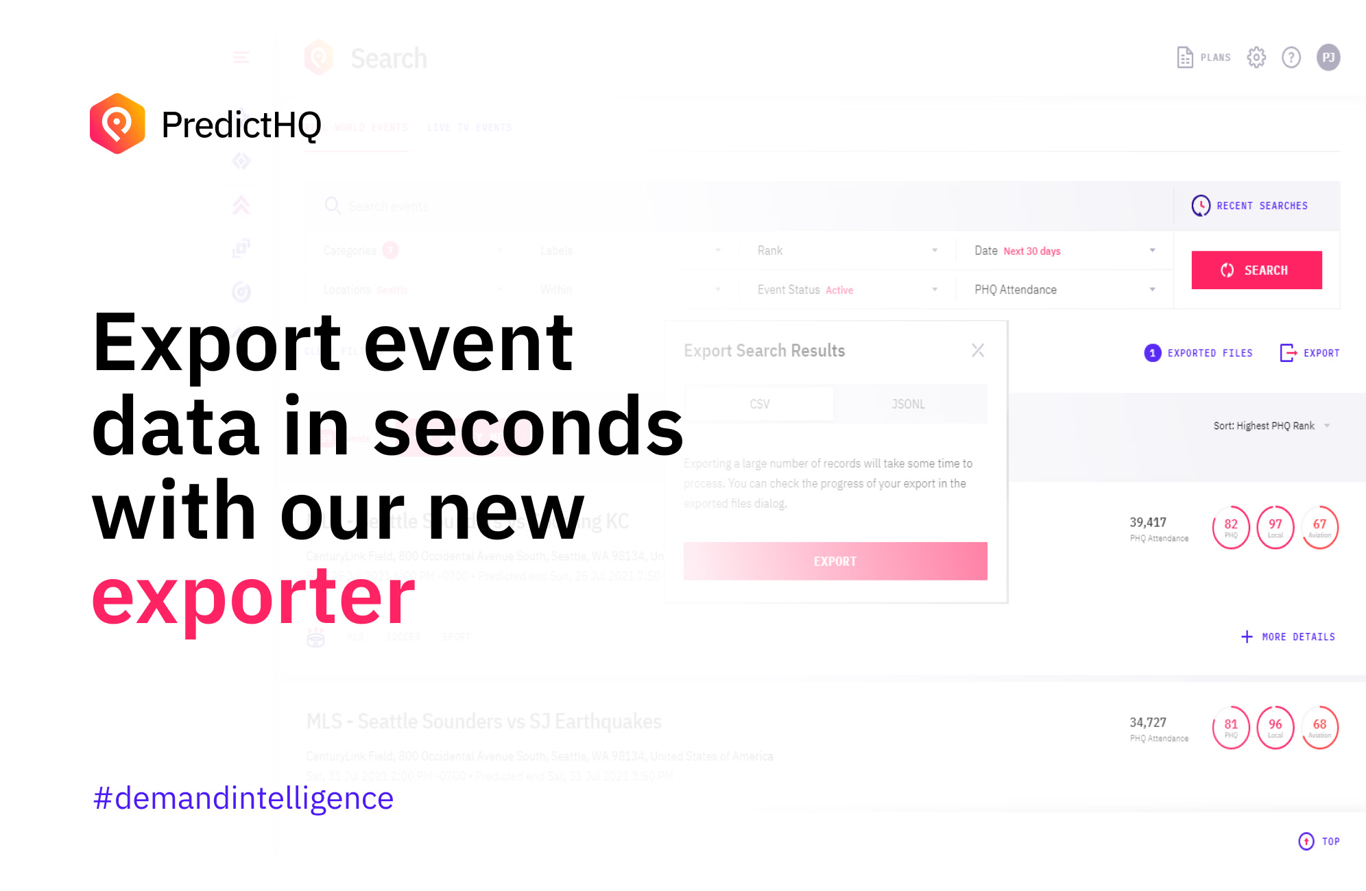 Exporting events data the easy way - PredictHQ
