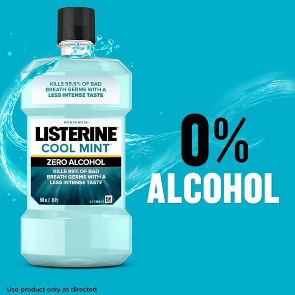COOL MINT® ZERO Alcohol Mouthwash for Bad Breath | LISTERINE®