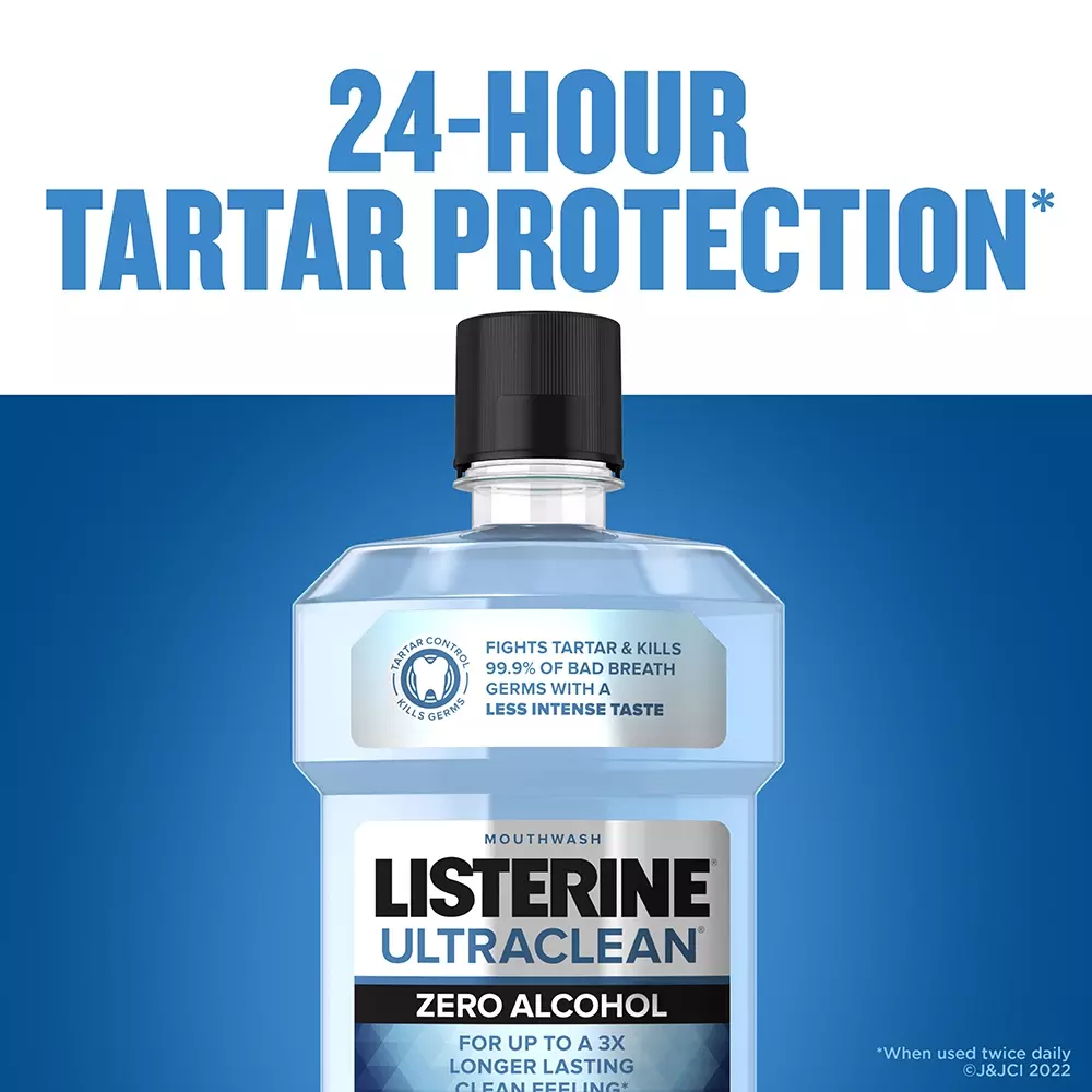 ULTRACLEAN® Zero Alcohol ARCTIC MINT® Tartar Control Mouthwash | LISTERINE®
