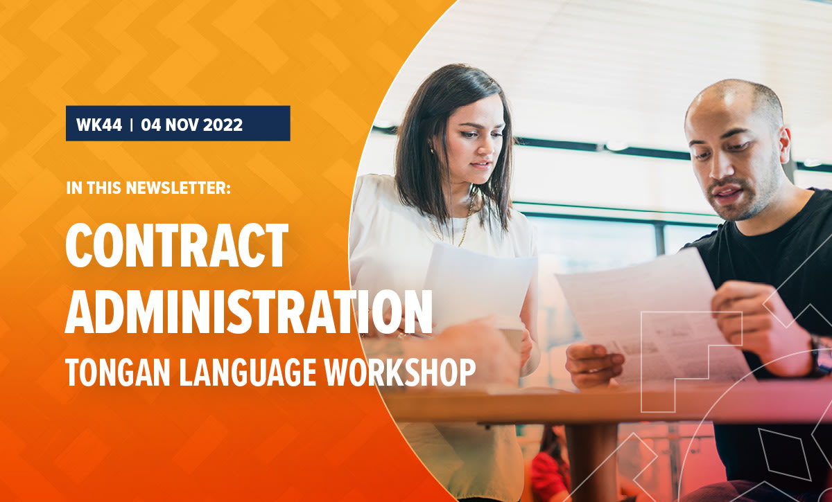 Contract Administration in Tongan Language