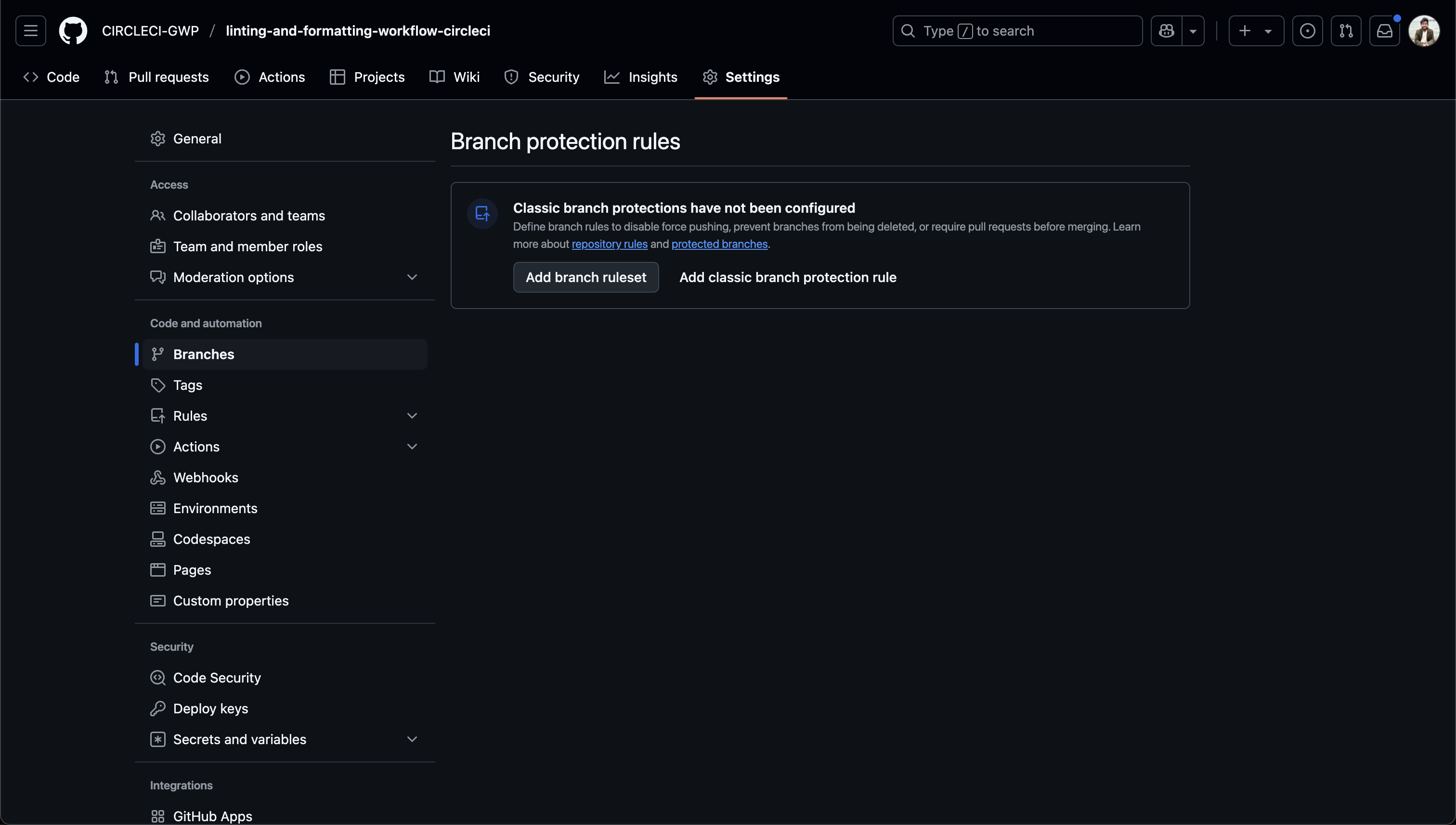 Add a linting and formatting workflow to your CI/CD pipeline using Eslint and Prettier | CircleCI