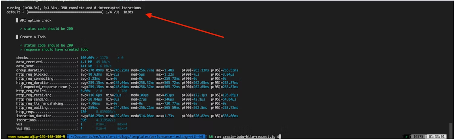 API performance testing with k6 | CircleCI