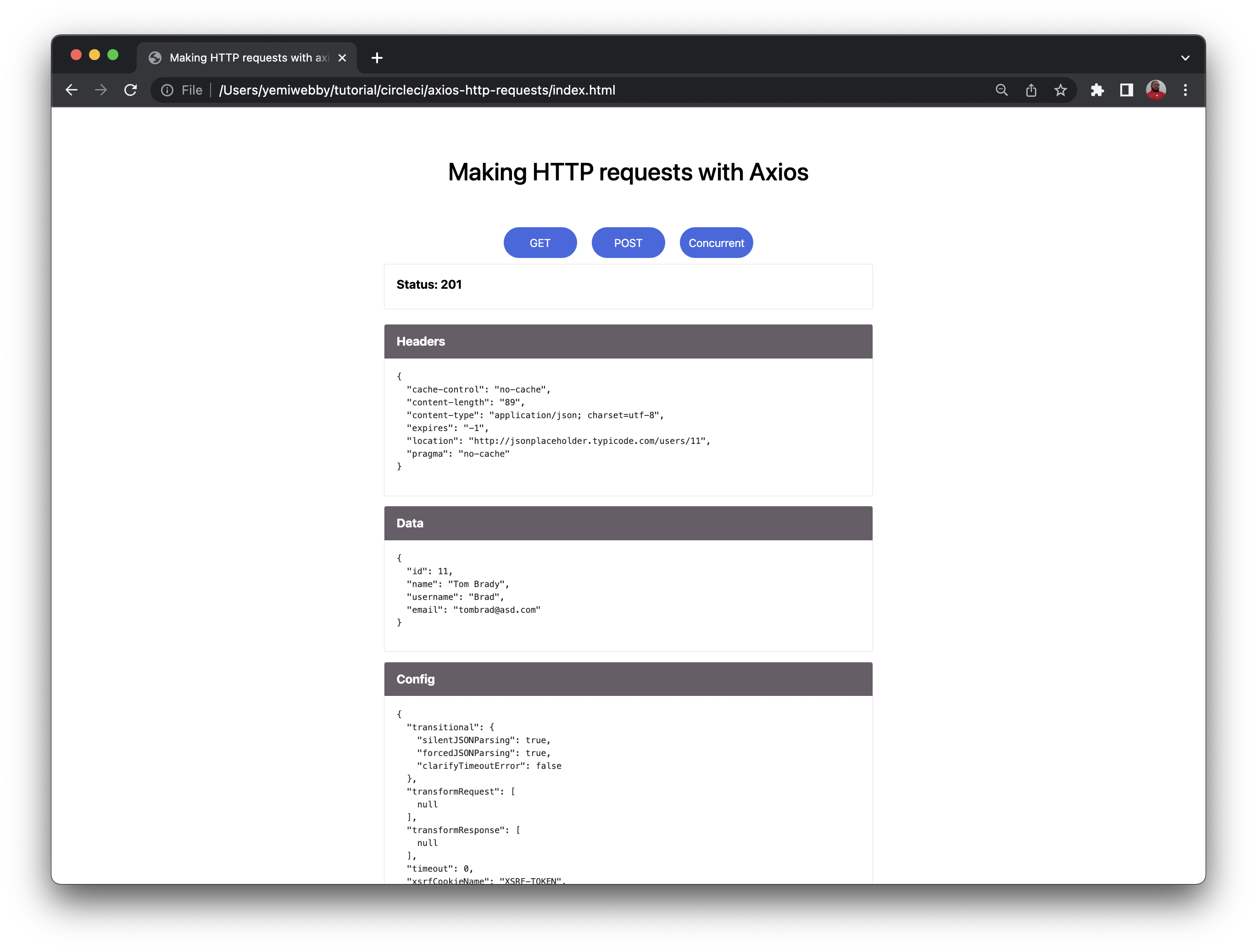 Making HTTP requests with Axios | CircleCI