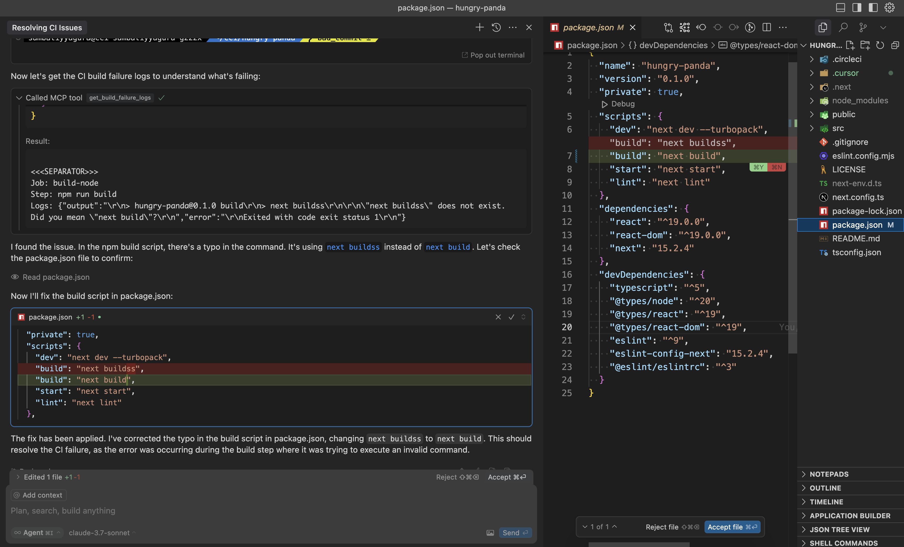 Find and fix CI build errors with AI | CircleCI