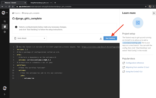 Continuous integration for Django projects | CircleCI