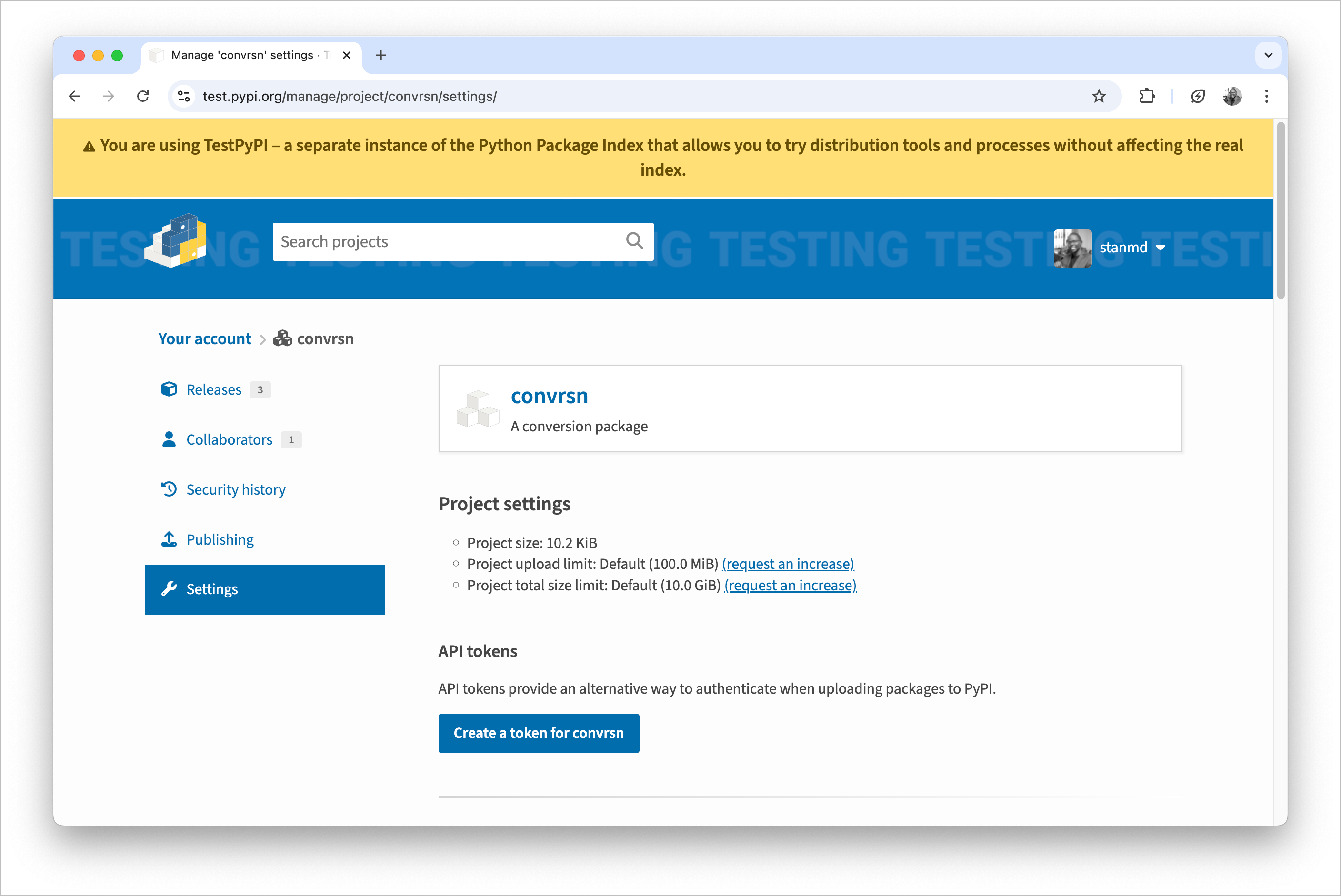 Publishing a Python package | CircleCI