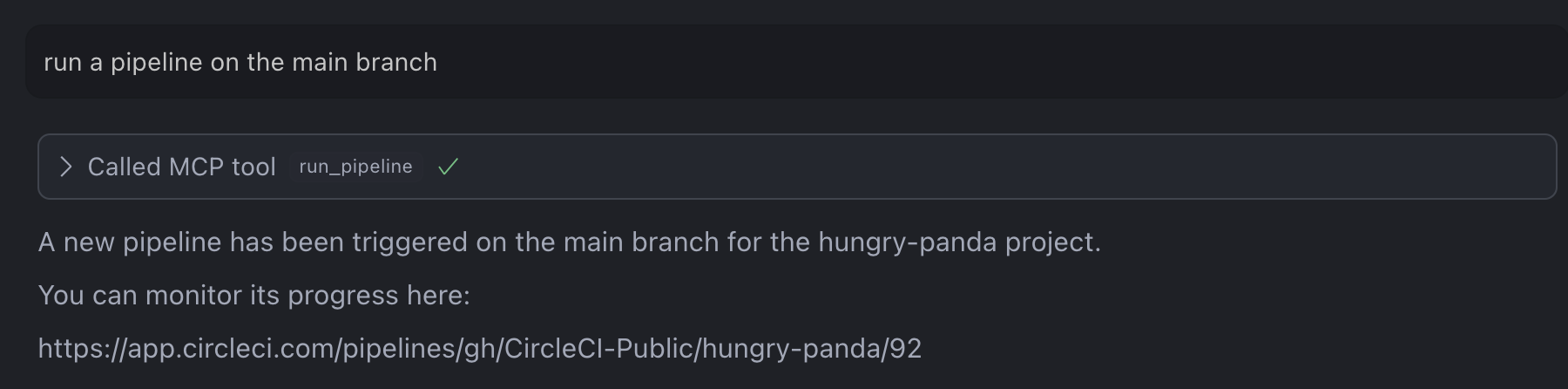 Trigger CircleCI pipelines from your IDE with natural language | CircleCI