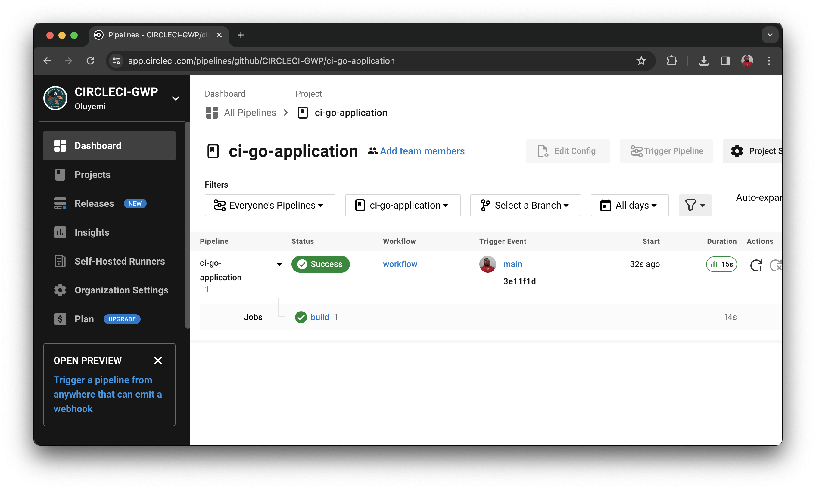 Continuous integration for Go applications | CircleCI