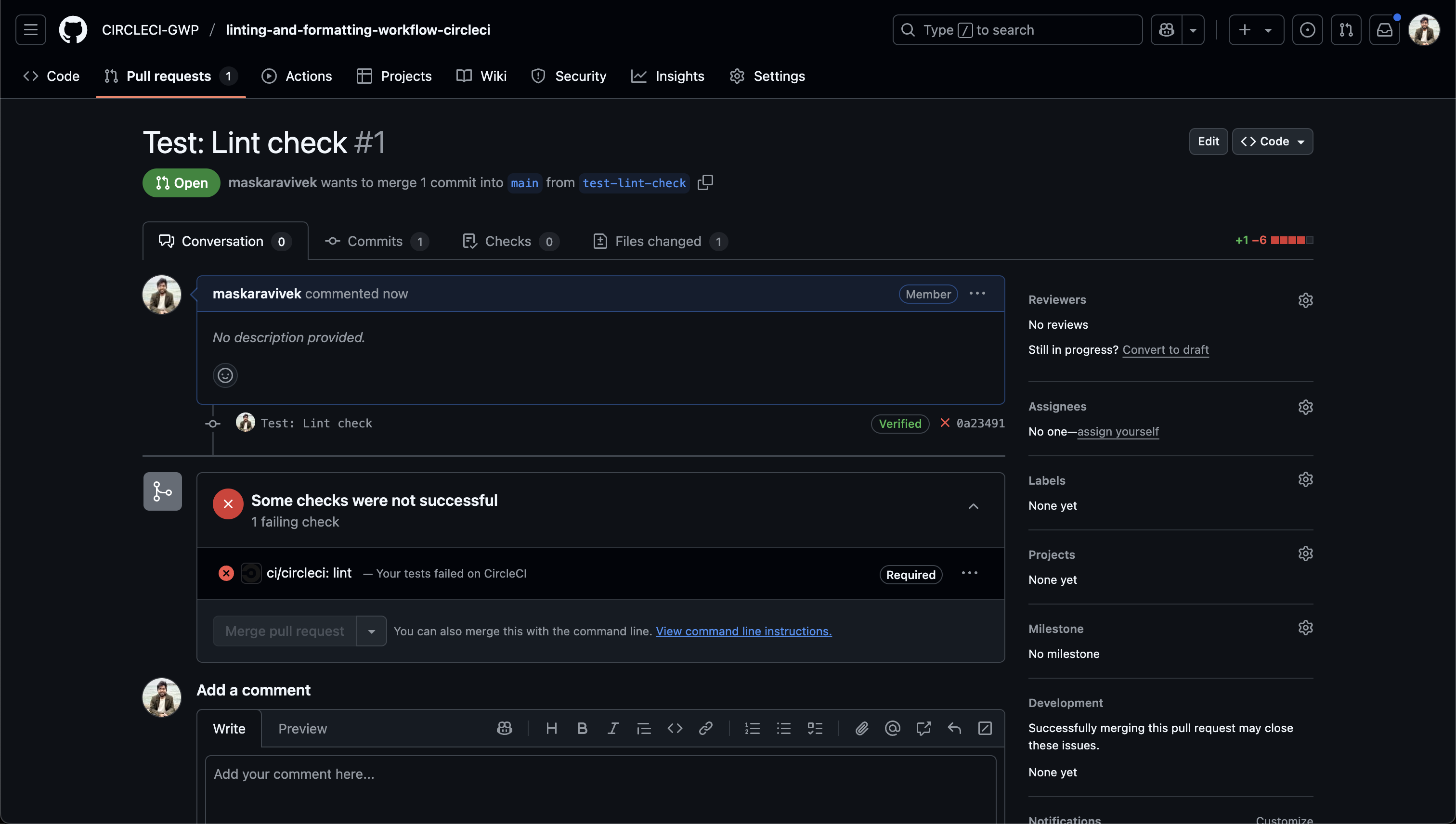 Add a linting and formatting workflow to your CI/CD pipeline using Eslint and Prettier | CircleCI