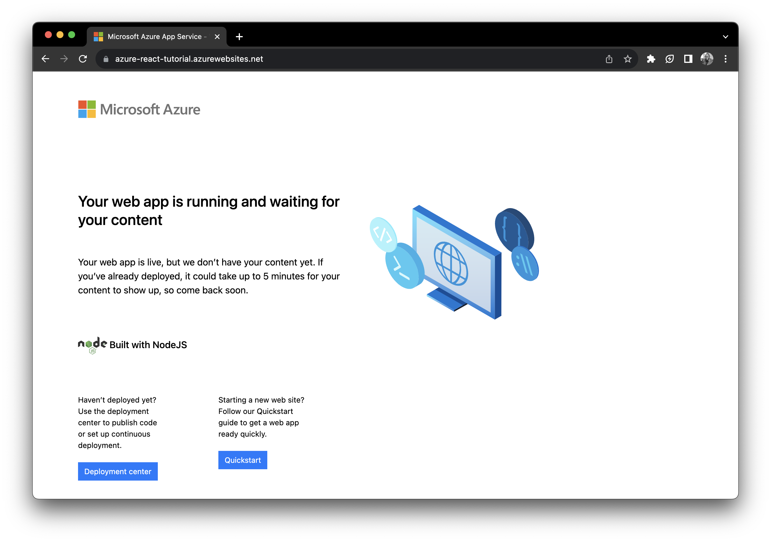 Deploy React to Azure Web Apps - CircleCI