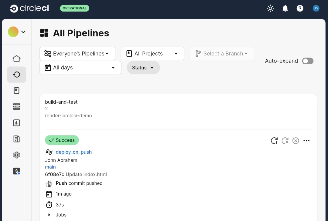 Zero downtime deployments to Render using CircleCI | CircleCI