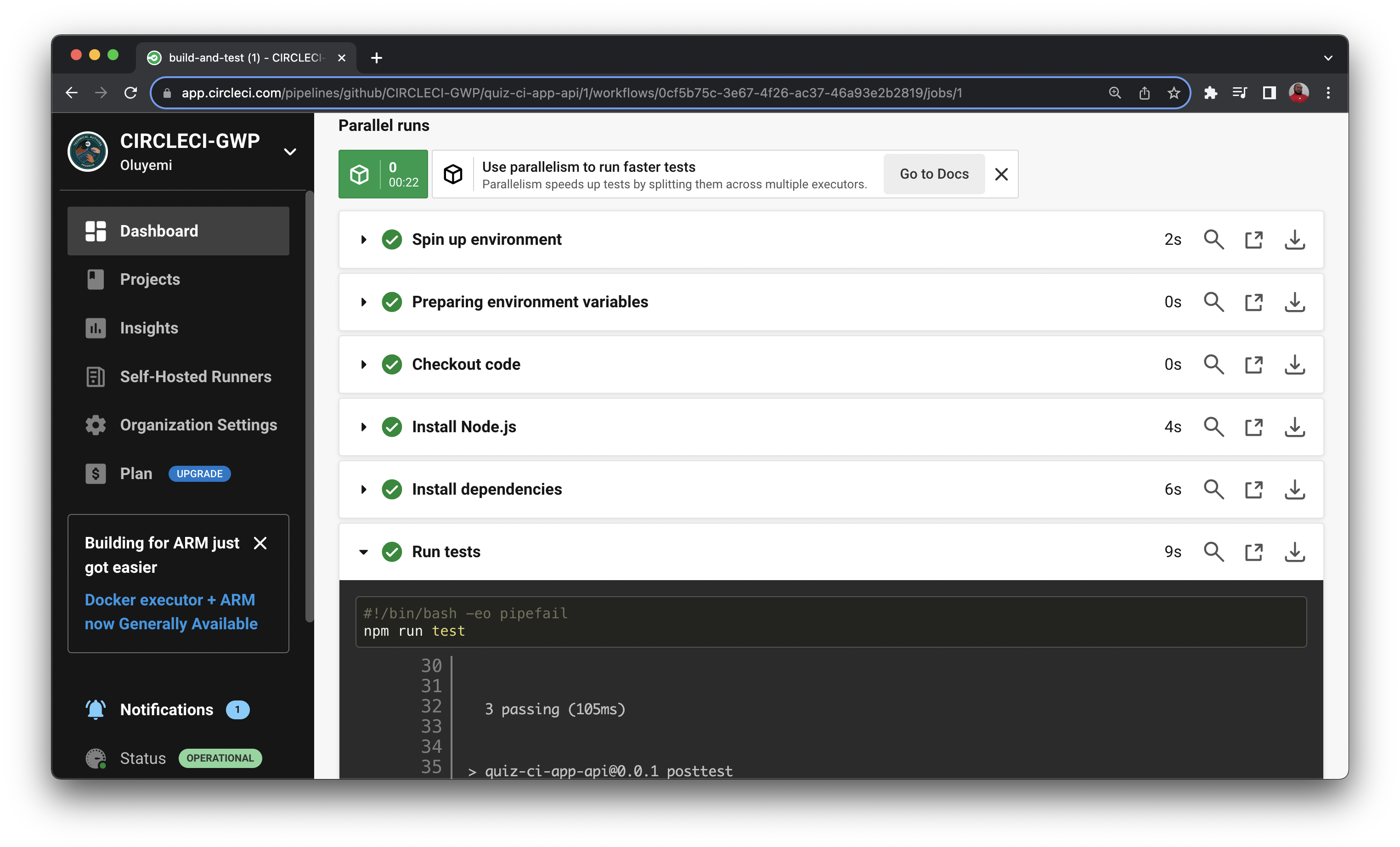 Continuous integration for LoopBack APIs | CircleCI