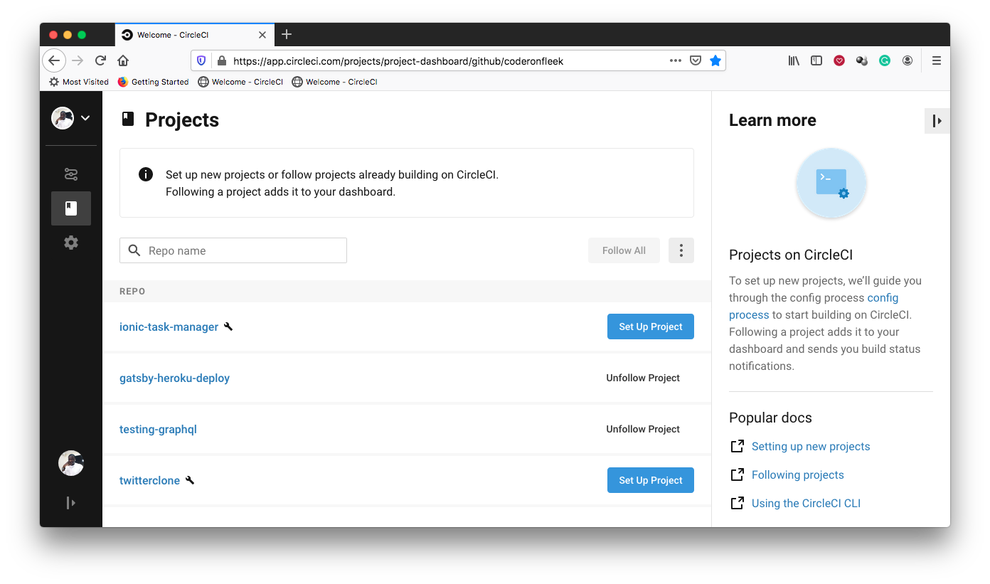 Continuous integration for Ionic applications | CircleCI