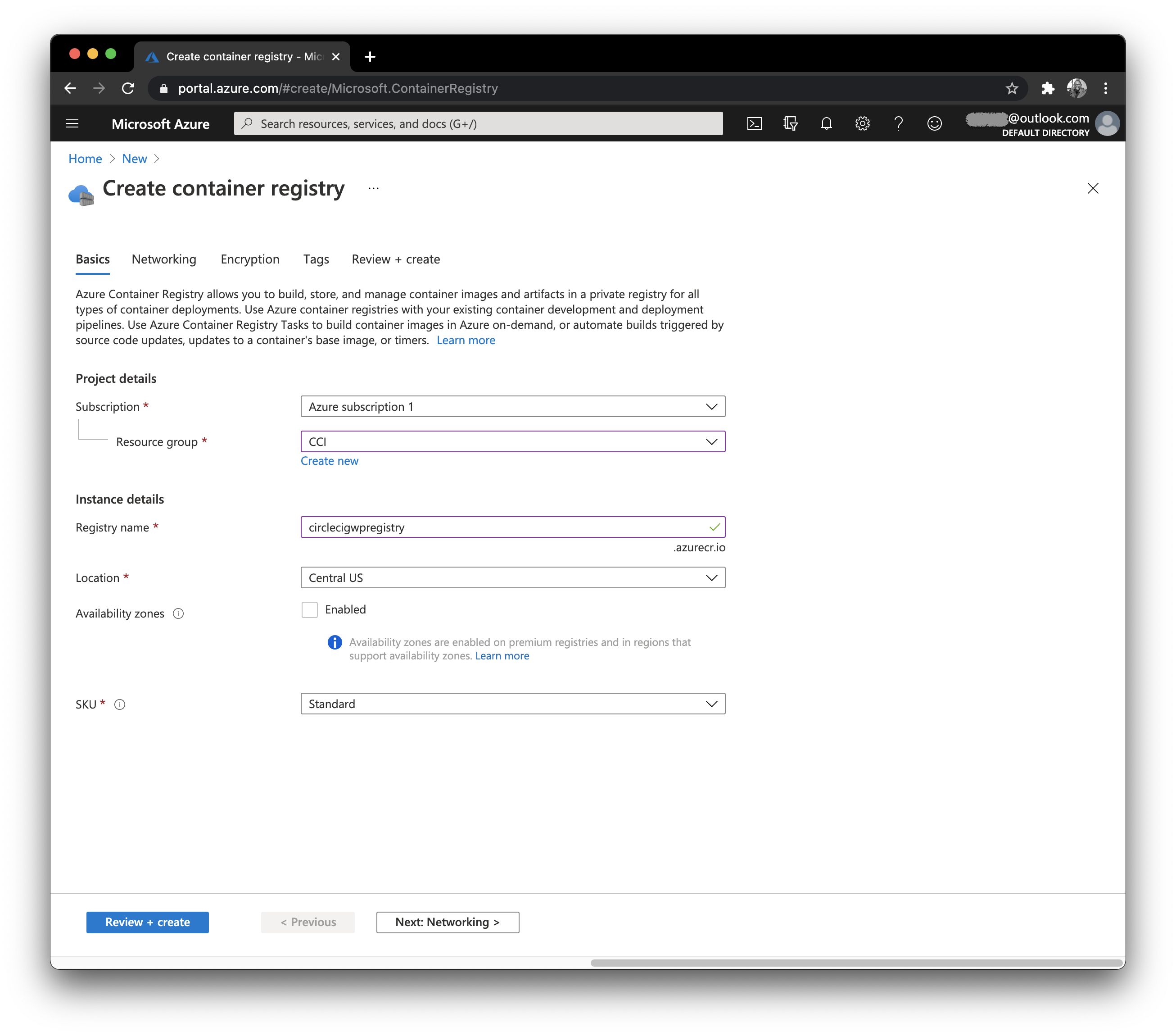 Continuously deploy custom images to an Azure container registry | CircleCI