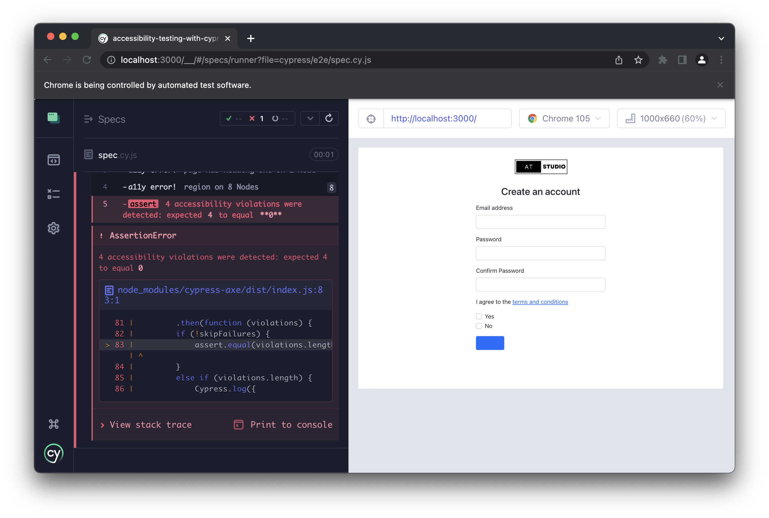 Accessibility testing with Cypress | CircleCI Accessibility testing with Cypress | CircleCI