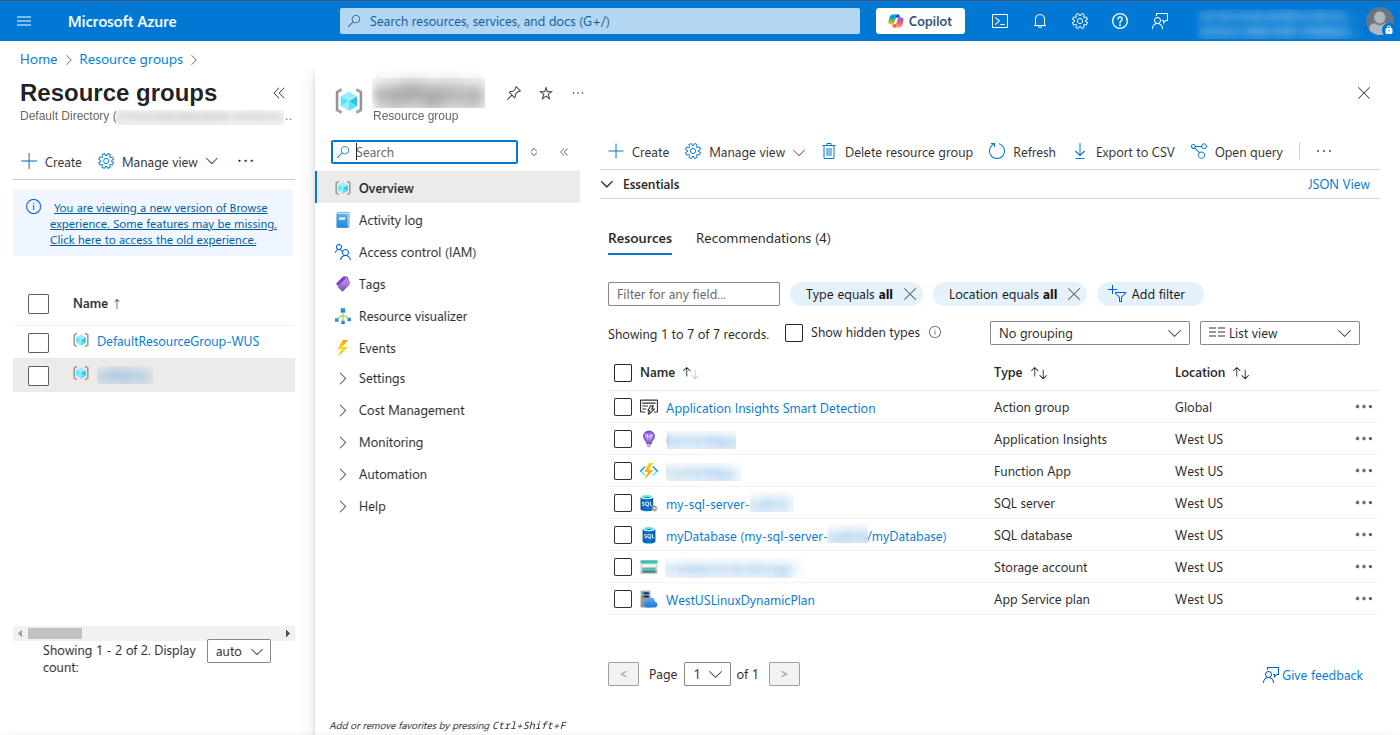 Tracking Azure SQL changes with Azure Functions and CI/CD automation - CircleCI