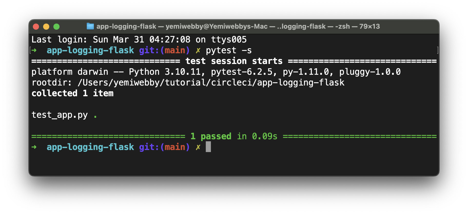 Application logging with Flask | CircleCI