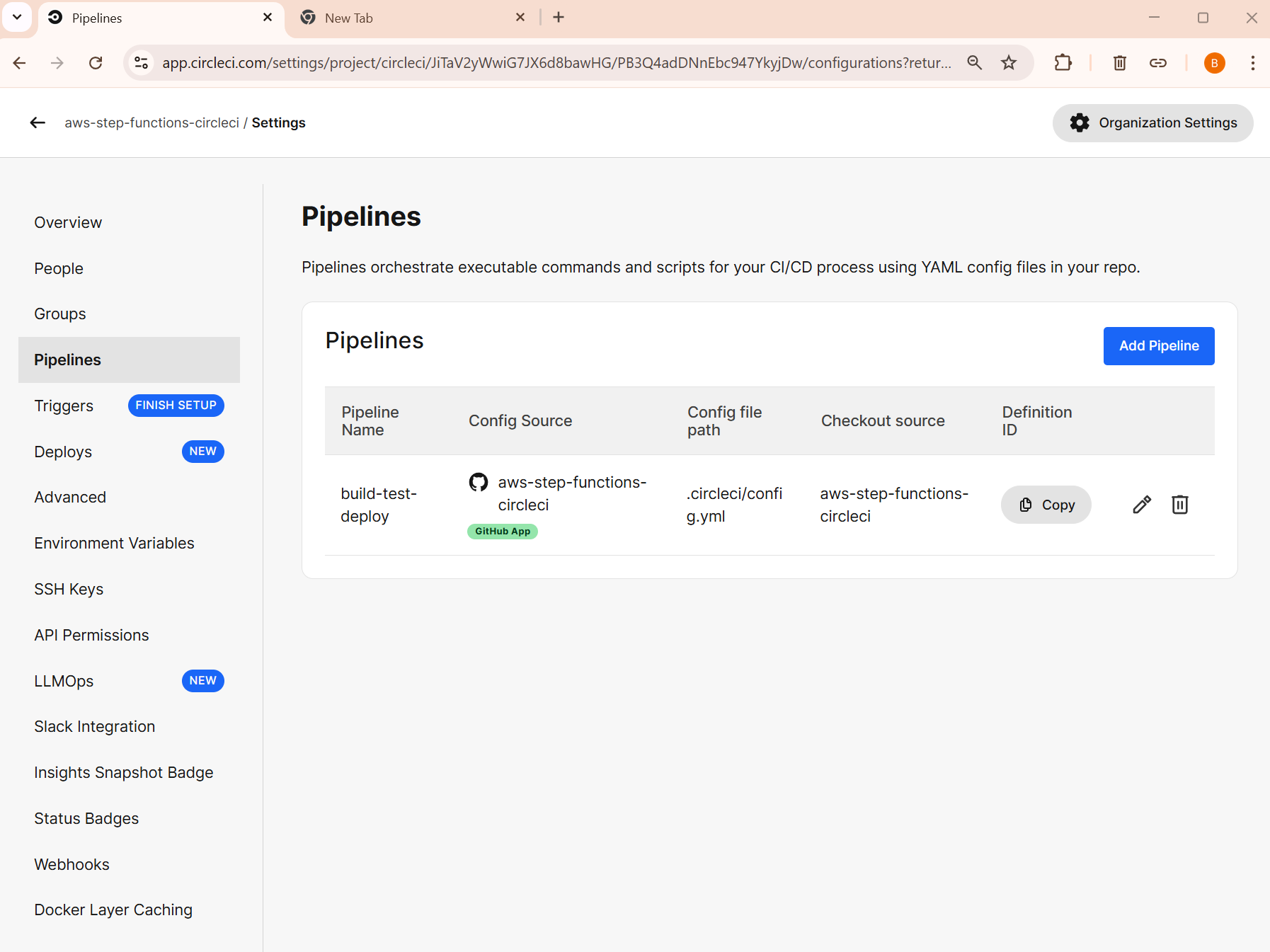 Deployment of AWS Step Functions with Lambda and CircleCI - CircleCI
