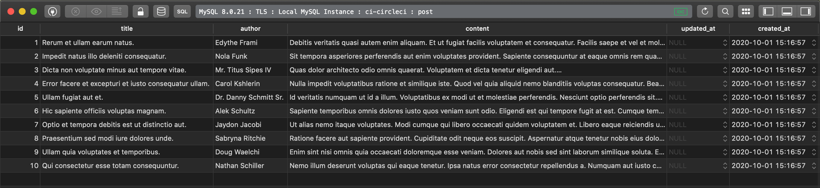 Continuous integration for CodeIgniter APIs | CircleCI